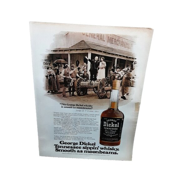 George Dickel Whiskey | Wall Decor | Vintage 977 Print Ad George Dickel ...